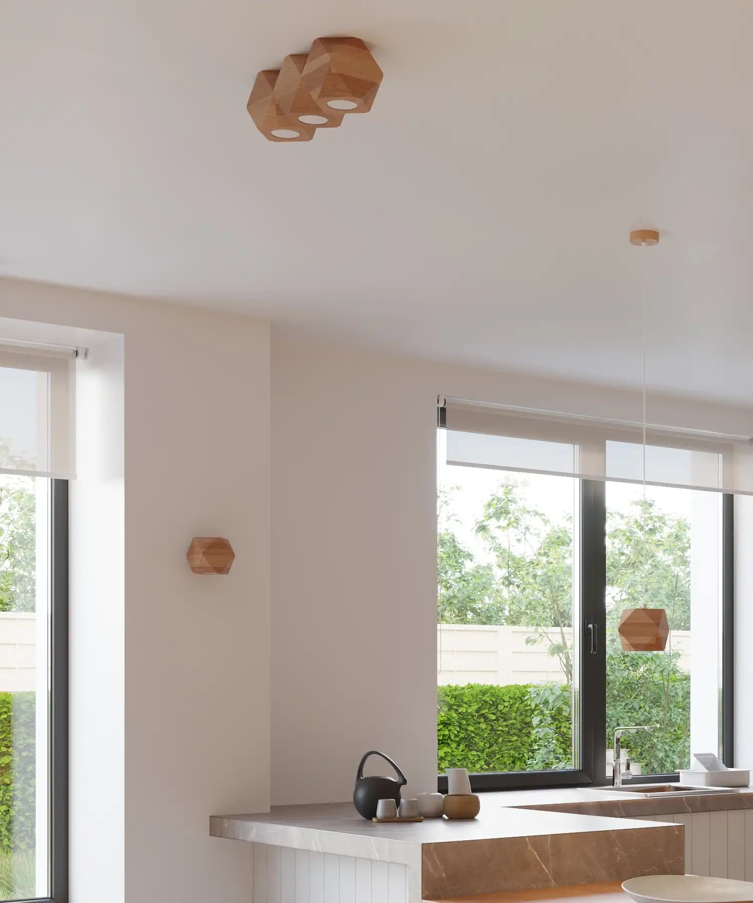 WOODY Natural Wood Ceiling Light – Avlux Lights